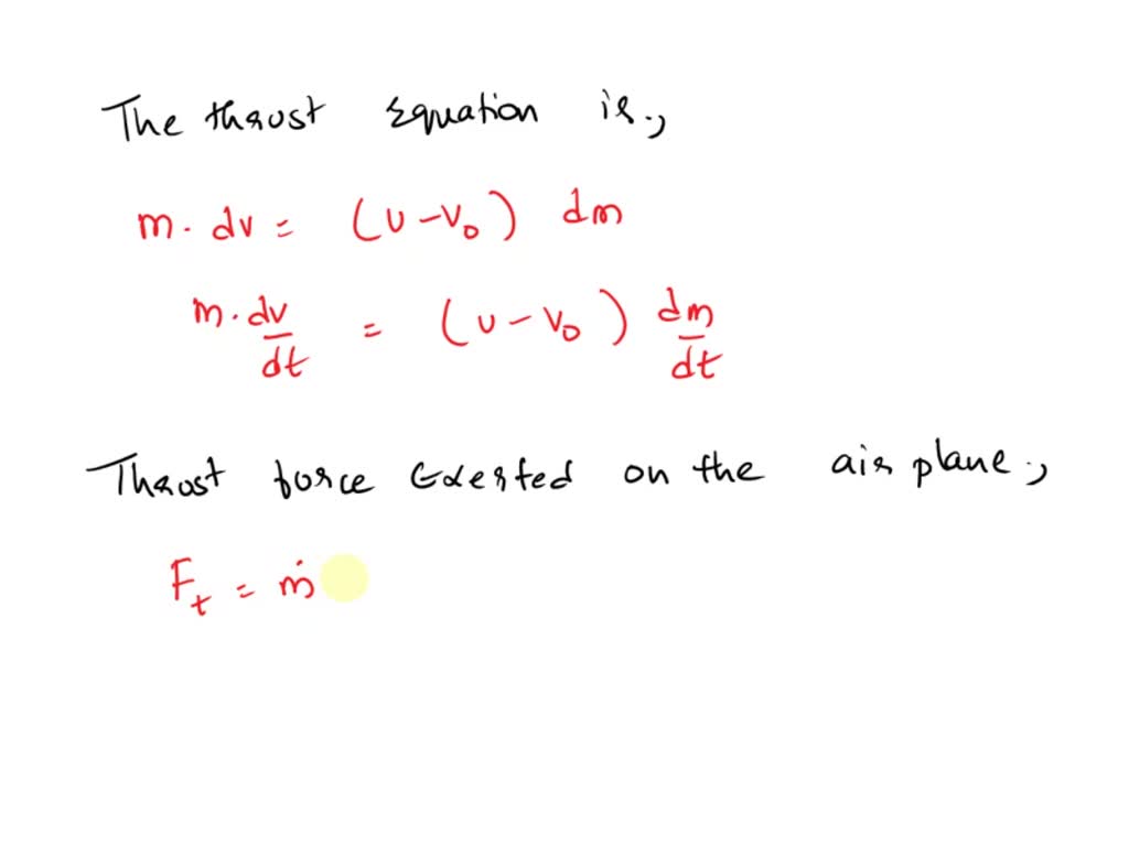 SOLVED: 'Consider an airplane with jet engine attached to the tail ...