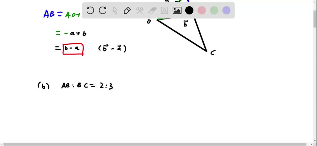 SOLVED: Vectors - Can anyone please help? The diagram shows OA = a and ...