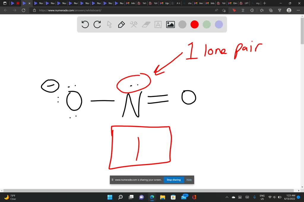 Solved In The Lewis Structure For The Nitrite Polyatomic Ion How Many Lone Pairs Of Electrons