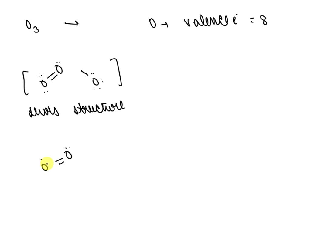 SOLVED: Draw the Lewis structure for the ozone (O3) molecule Be sure to ...