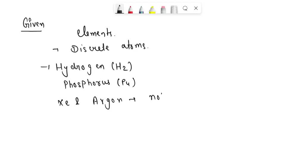 SOLVED: Use the following key to classify each of the elements below in ...
