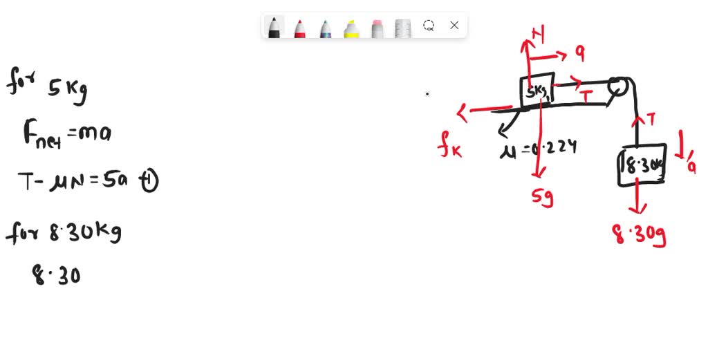 A 8.30-kg hanging object is connected by a light, inextensible cord ...