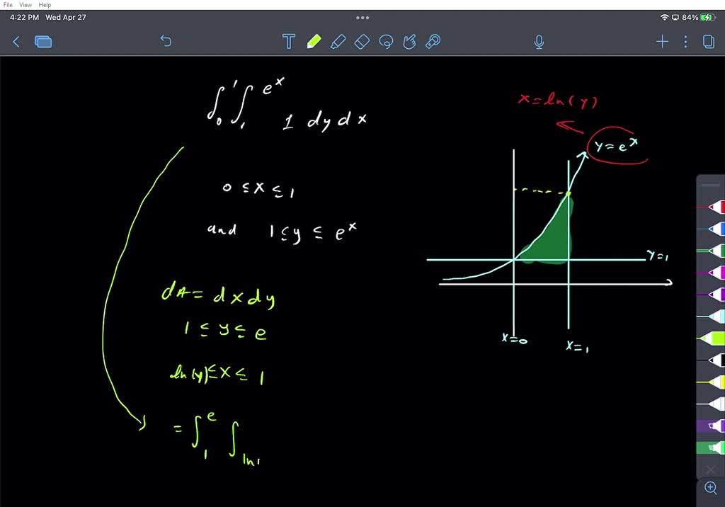SOLVED: Reverse the order of integration of the double integral and ...