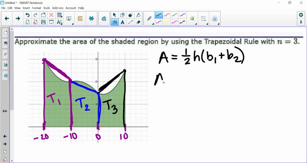 SOLVED: Approximate the area of the shaded region by using the ...