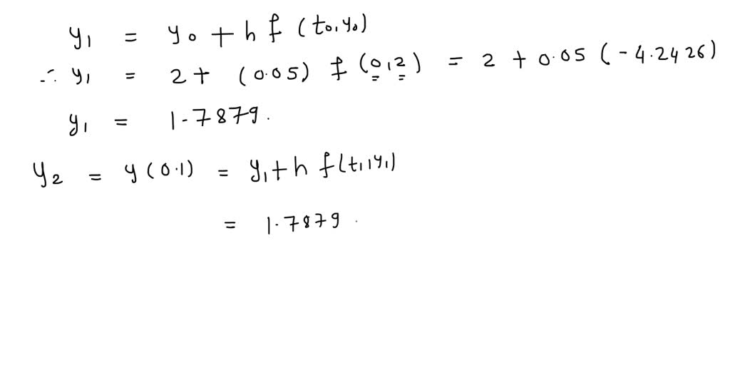 SOLVED: Here is an initial value problem: dy/dx = x − y and y(1) = 2 ... SOLVED: Here is an initial value problem: dy/dx = x − y and y(1) = 2 ...