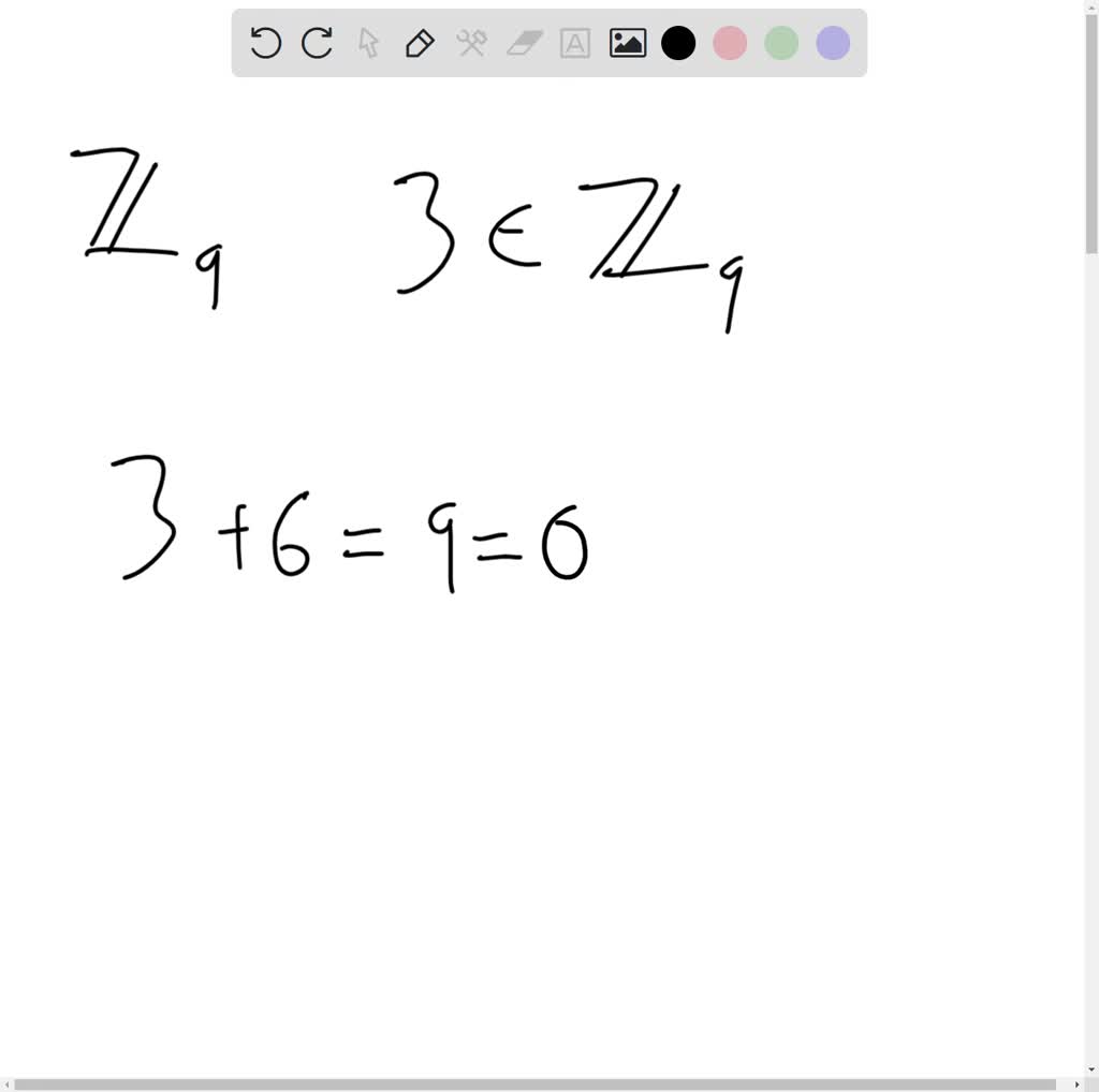 SOLVED: Show that Z9 with addition and multiplication modulo 9 is not a field.