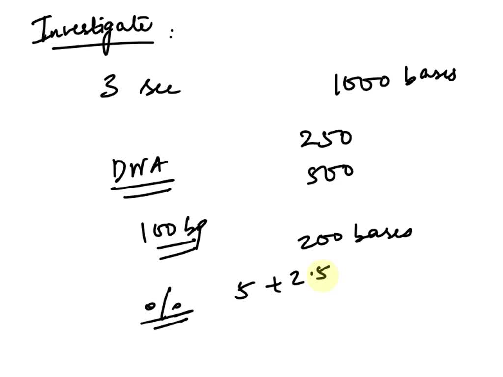 SOLVED: You are investigating the biochemistry of DNA replication. You ...