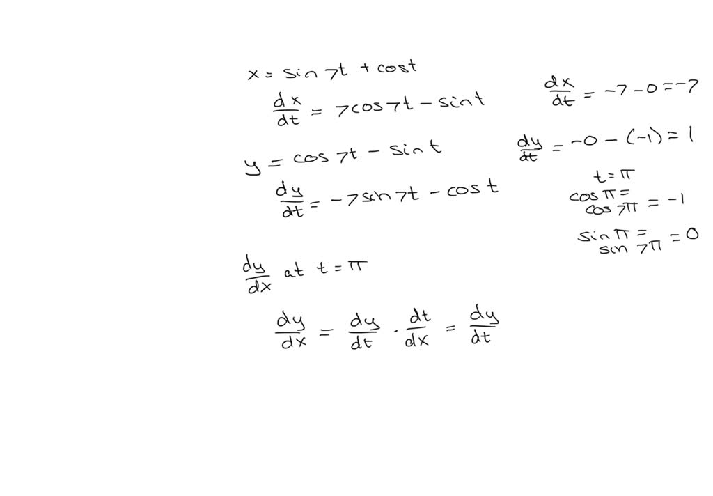 SOLVED: Find an equation of the tangent to the curve at the point corresponding to the given ...