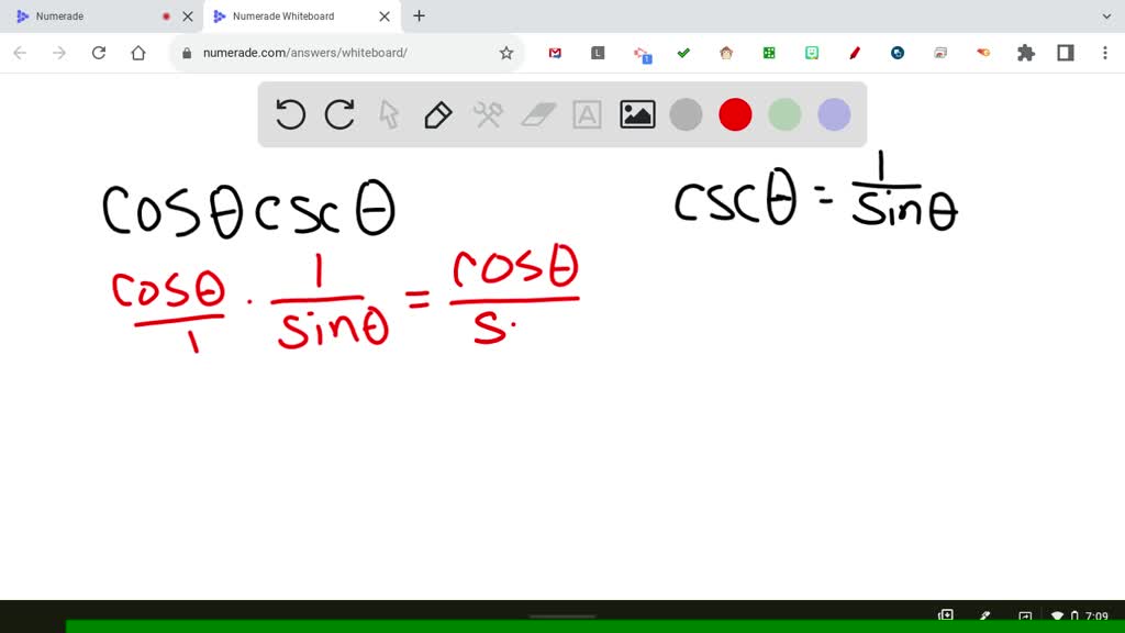 SOLVED: reciprocals sin x=1/csx cscx = 1/sinx SOLVED: reciprocals sin x=1/csx cscx = 1/sinx