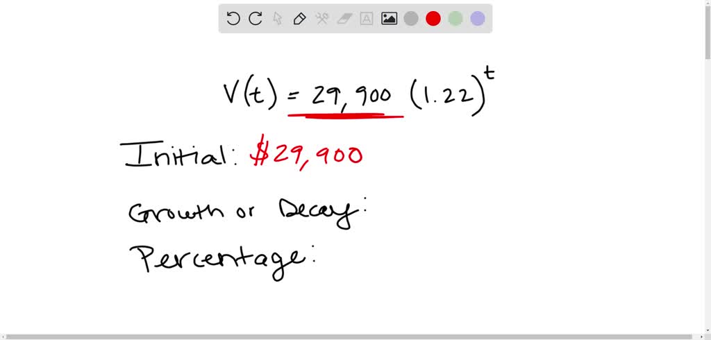 Suppose that the dollar value v(t) of a certain car that is t years old ...