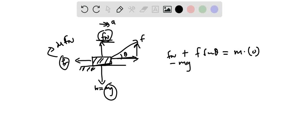 SOLVED: A box with mass m is dragged across a level floor with a ...