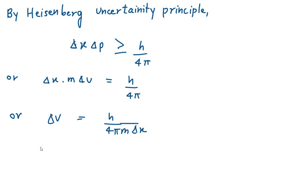 SOLVED: Calculate the uncertainty in the velocity of a wagon of mass 4000kg whose position is ...