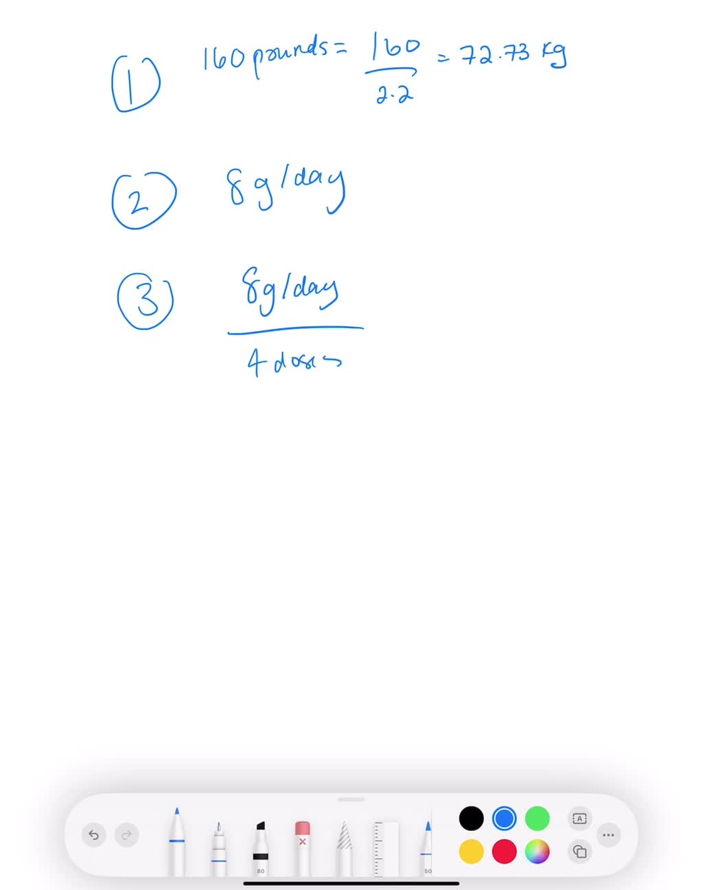 SOLVED: Order: Pipracil (piperacillin sodium) 8 g/day IM in four ...