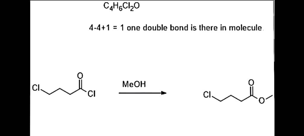 SOLVED: When treated with an equivalent of methanol, compound A, with ...