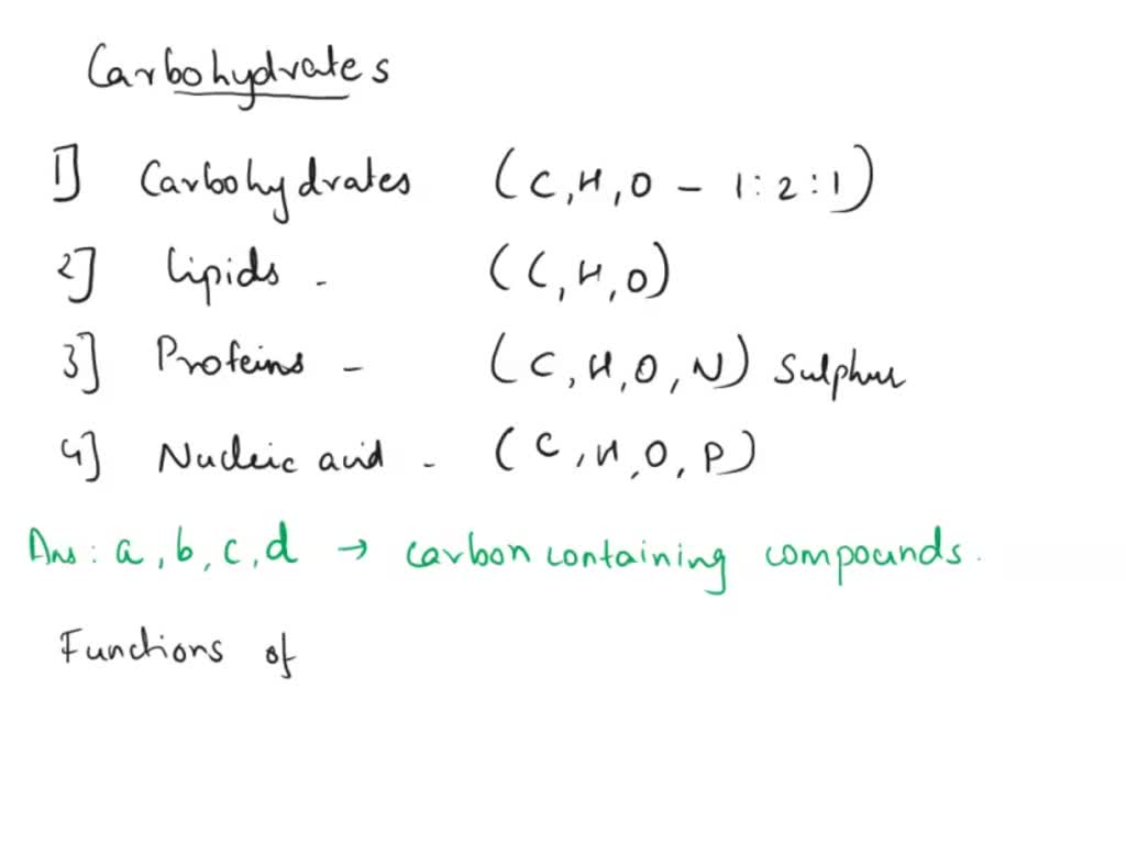 SOLVED: Question 2 Pair Each Biological Macromolecule with its Function ...