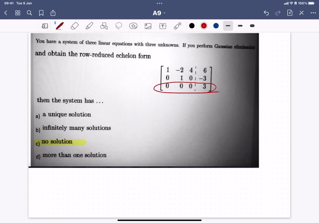 SOLVED: You have 1 system of three linear equations with three unknowns ...