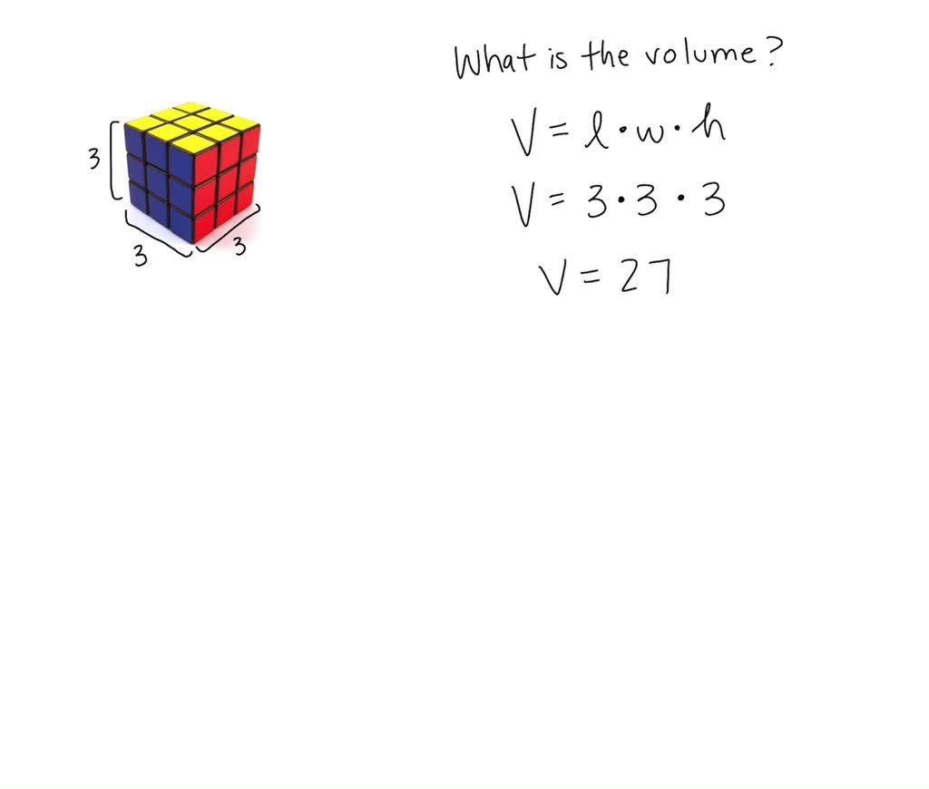 SOLVED: 'How many 1 x 1 x 1 cubes are in the following rectangular ...