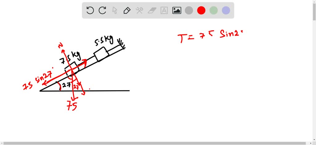 Two boxes with different masses are tied together on a frictionless ...