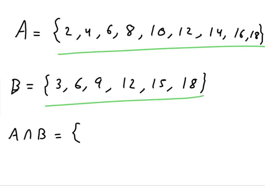SOLVED: (b) A and B are subsets of a universal set U = 1,2,3,4,5,6,7,8 ...
