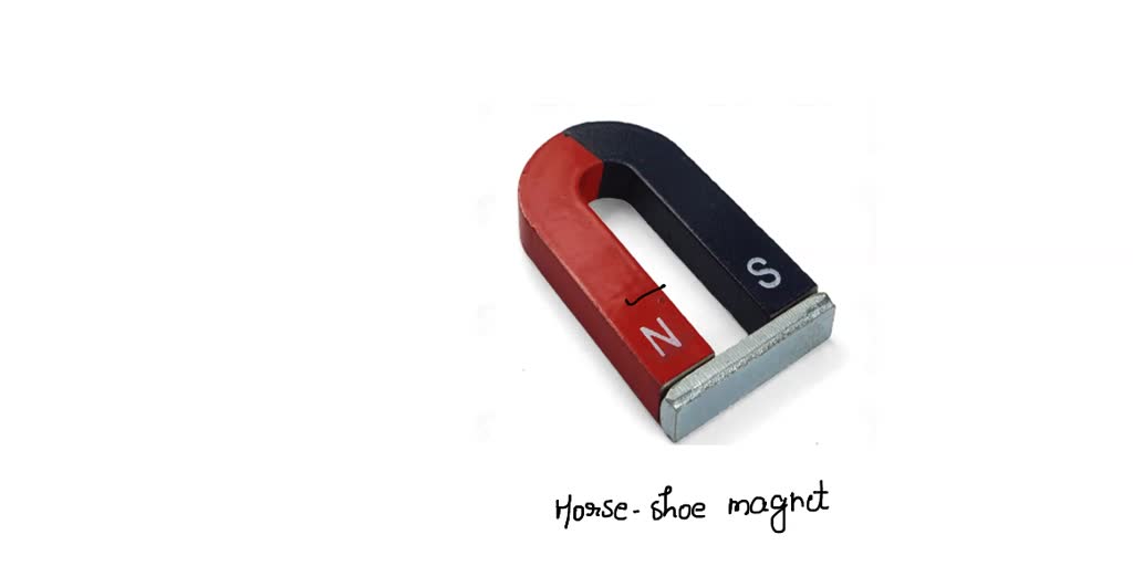 SOLVED: A horse shoe magnet has two poles, each of area 5 cm2. Find the pull between the poles ...