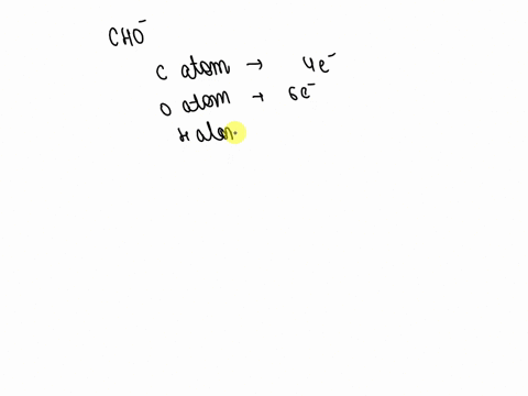 draw the lewis structure for the polyatomic formyl cho anion be sure t0 ...