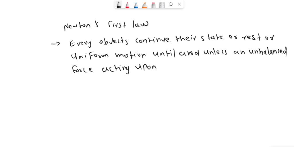 SOLVED: The tendency of a moving object to remain in unchanging motion ...