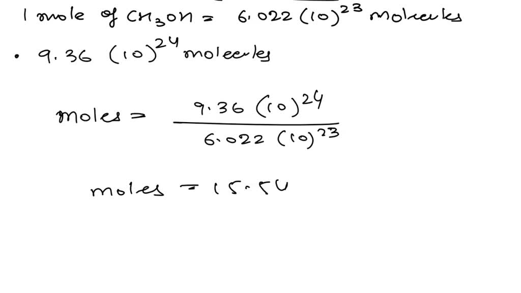 SOLVED: Calculate the mass in grams of 3.19Ã—10^24 molecules of ...