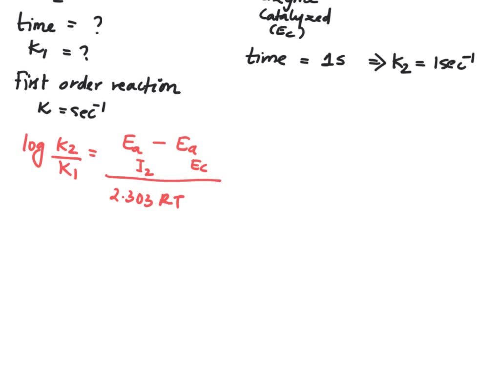 SOLVED: At 298 K, the activation energy, Ea for the decomposition of ...
