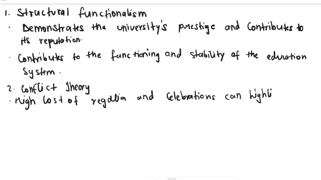 SOLVED: Structural-Functionalist, Conflict Theory, and Symbolic ...