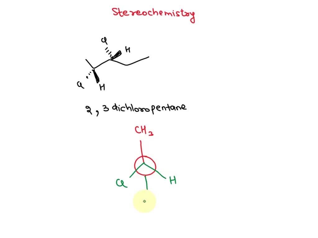 SOLVED: Draw the most stable Newman projection looking down the C2-C3 bond of the 2,3 ...