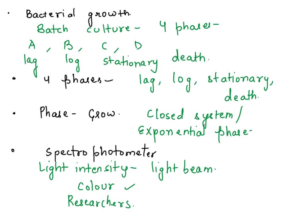 SOLVED: Growth in Microorganisms; Briefly describe activities ...