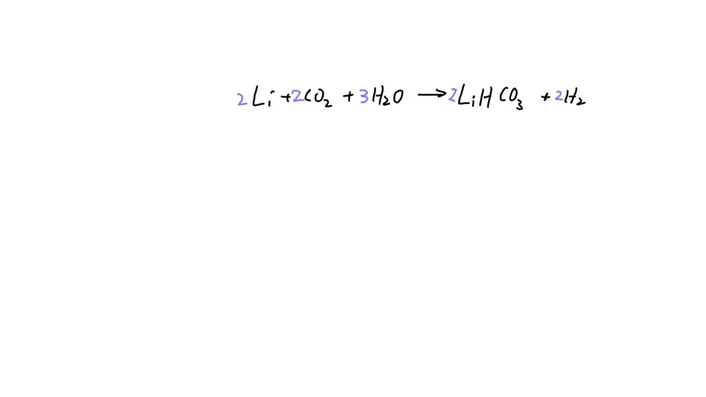 SOLVED: Balance the equations by inserting coefficients as needed. Li ...