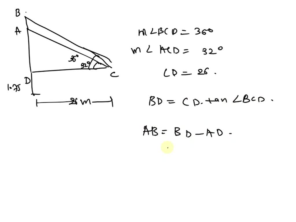 SOLVED: Casho is trying to find the height of a radio antenna on the ...