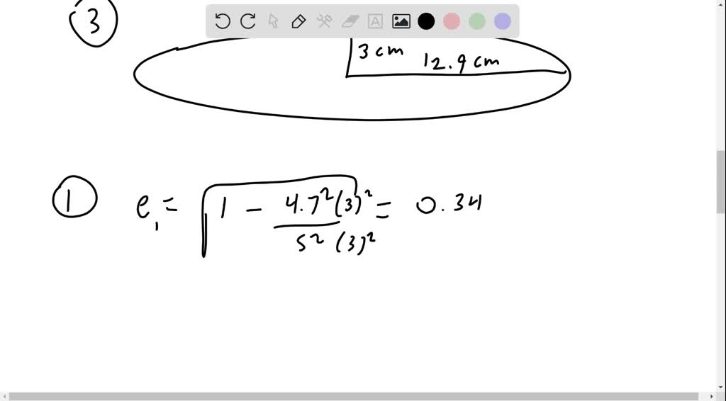 SOLVED: Using a ruler , measure the length of the semi-major (a) and ...