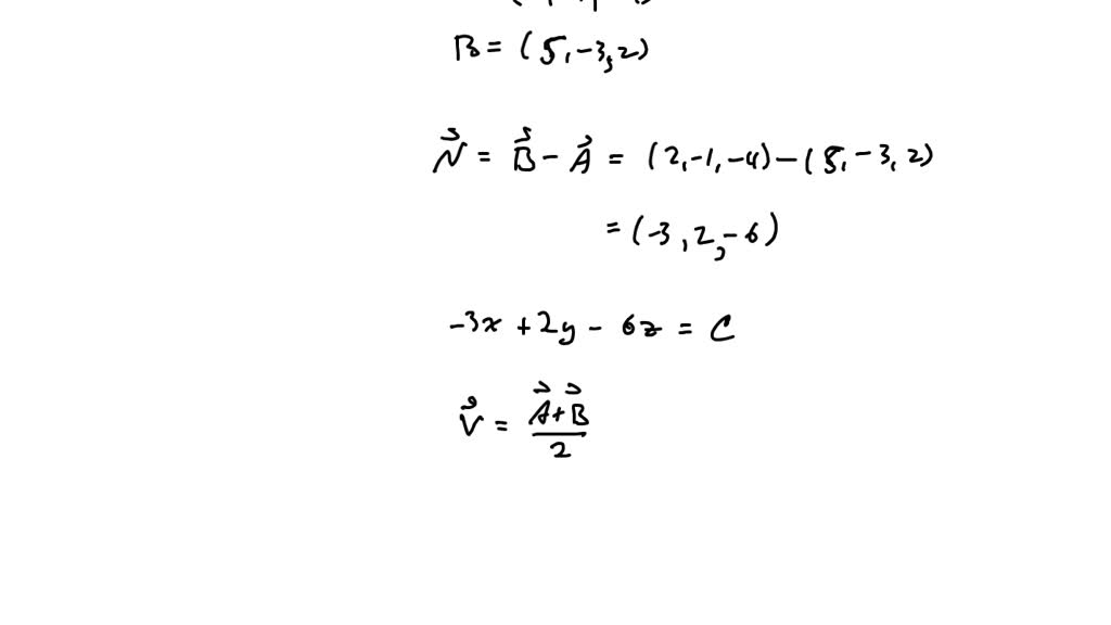 SOLVED: Find an equation of the plane consisting of all points that are ...