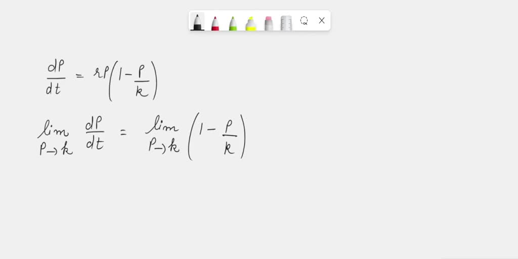SOLVED: Logistic Growth While population growth is often modeled by ...