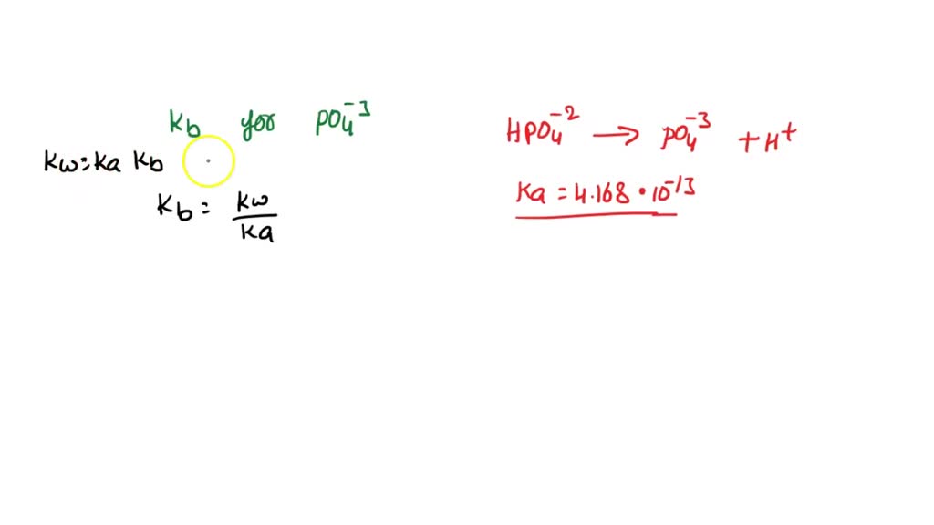 SOLVED: What is Kb for PO4 3?