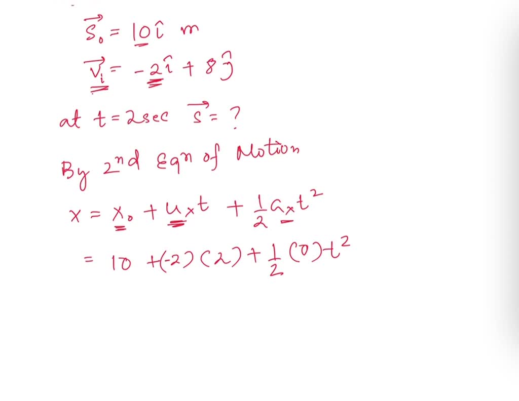 SOLVED: Question 3: A particle moves in the XY plane with a constant acceleration given by a ...