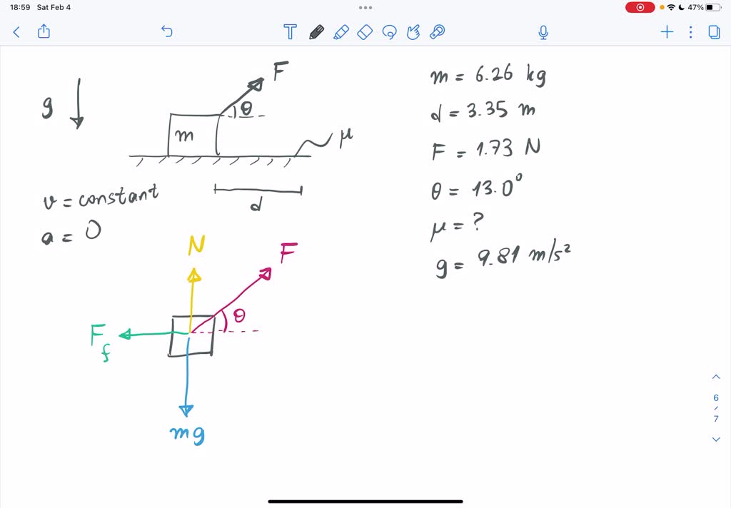 SOLVED: A 5.46 kg block located on a horizontal frictionless floor is pulled by a cord that ...