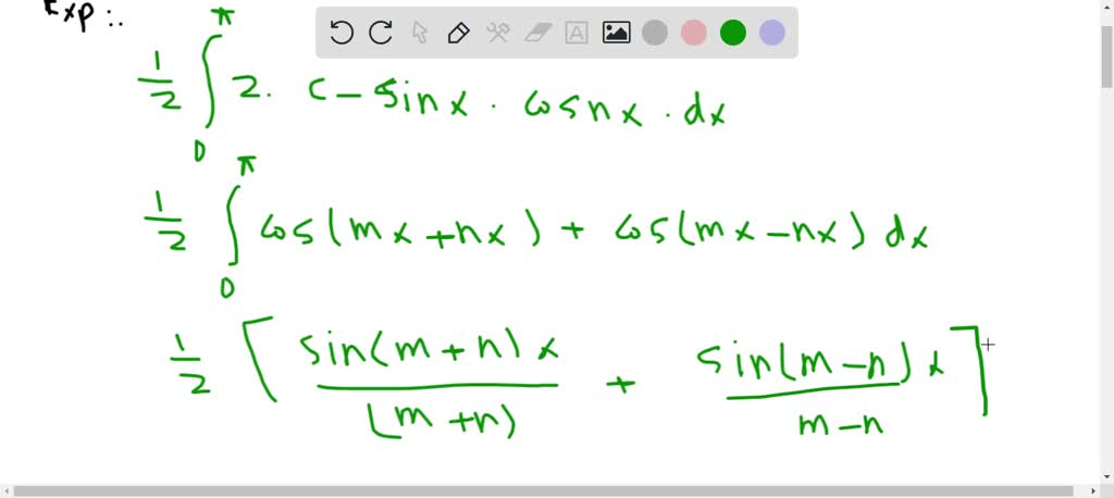 SOLVED: Orthogonality of sine and cosine functions (10 points) In class used the fact that sine ...