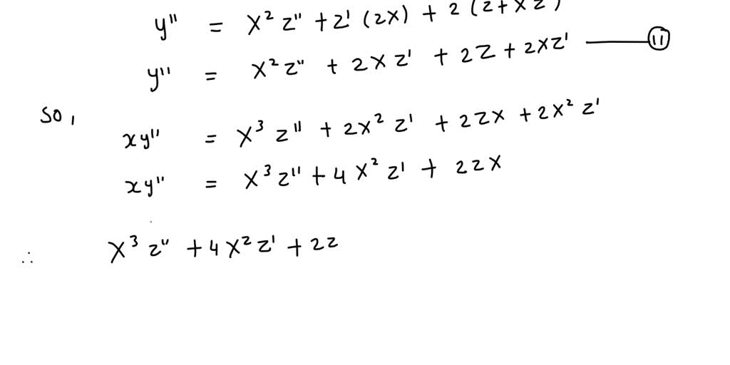 SOLVED: Use the indicated change of (dependent) variables to transform ...
