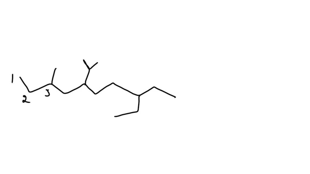 SOLVED: What is the name of the following molecule? 3,6-diethyl-2 ...