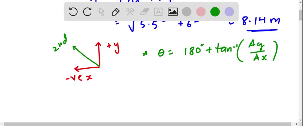 SOLVED: Vector has components Ax = 5.50 m and Ay = 0 m. Find the magnitude (in m) and the ...