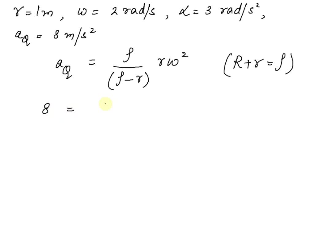 SOLVED: A circular rigid body with radius r = 2 m is rolling without slipping on a curved ...