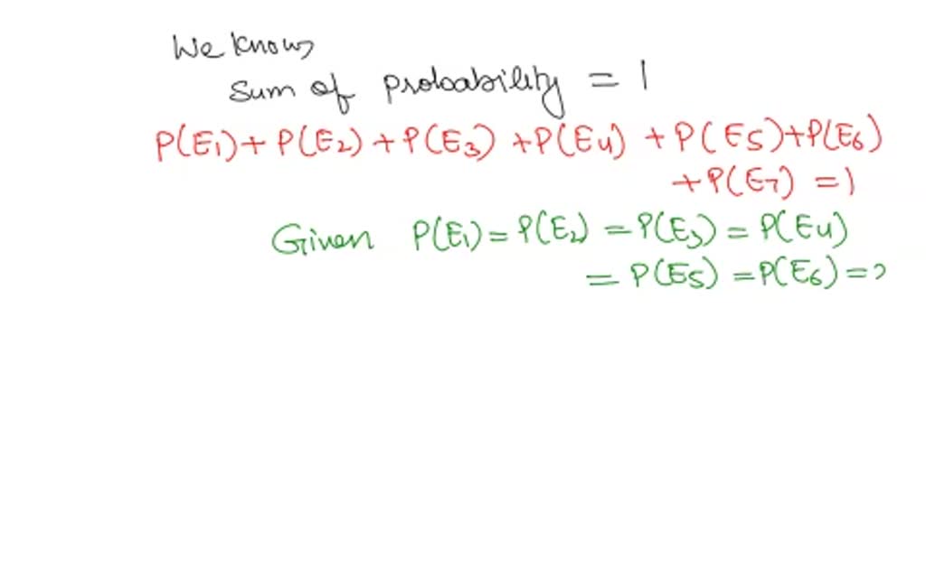 A sample space contains seven simple events: E1, E2, , E7. Suppose that ...