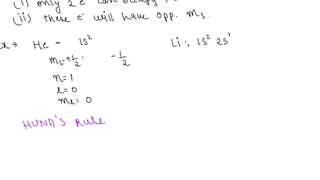 SOLVED: Use the Pauli exclusion principle, Hund's rule, and the aufbau ...