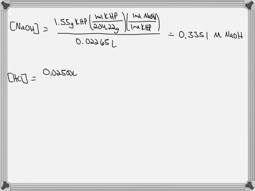 You are preparing standard acid and base solutions for the laboratory ...