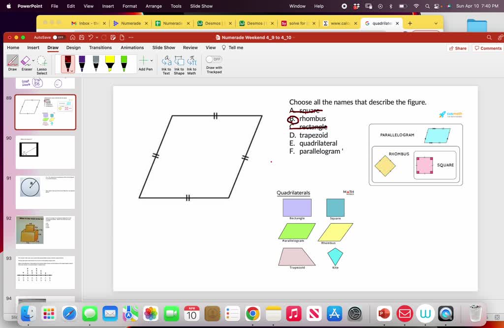 SOLVED: 'Select all the names that could be used to describe the figure. Select all the names ...