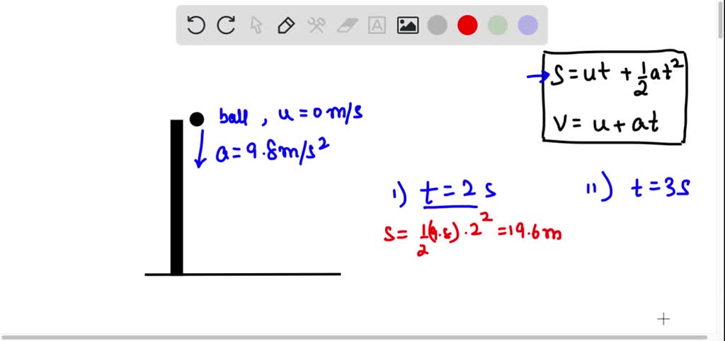SOLVED: golf ball is released from rest from the top of very tall ...