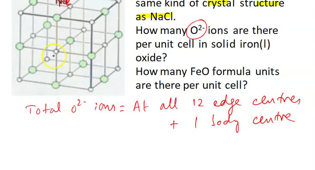 Nacl Structure Unit Cell